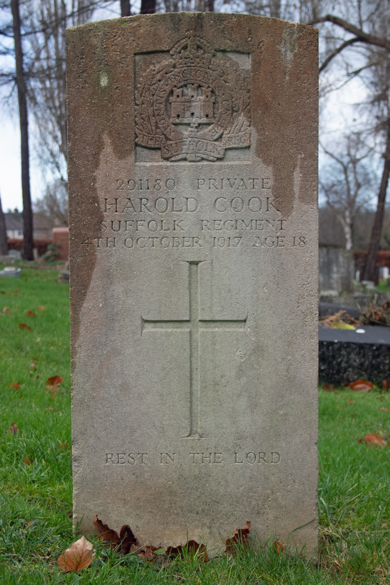 CWG: Private Harold Cook | Death and Service