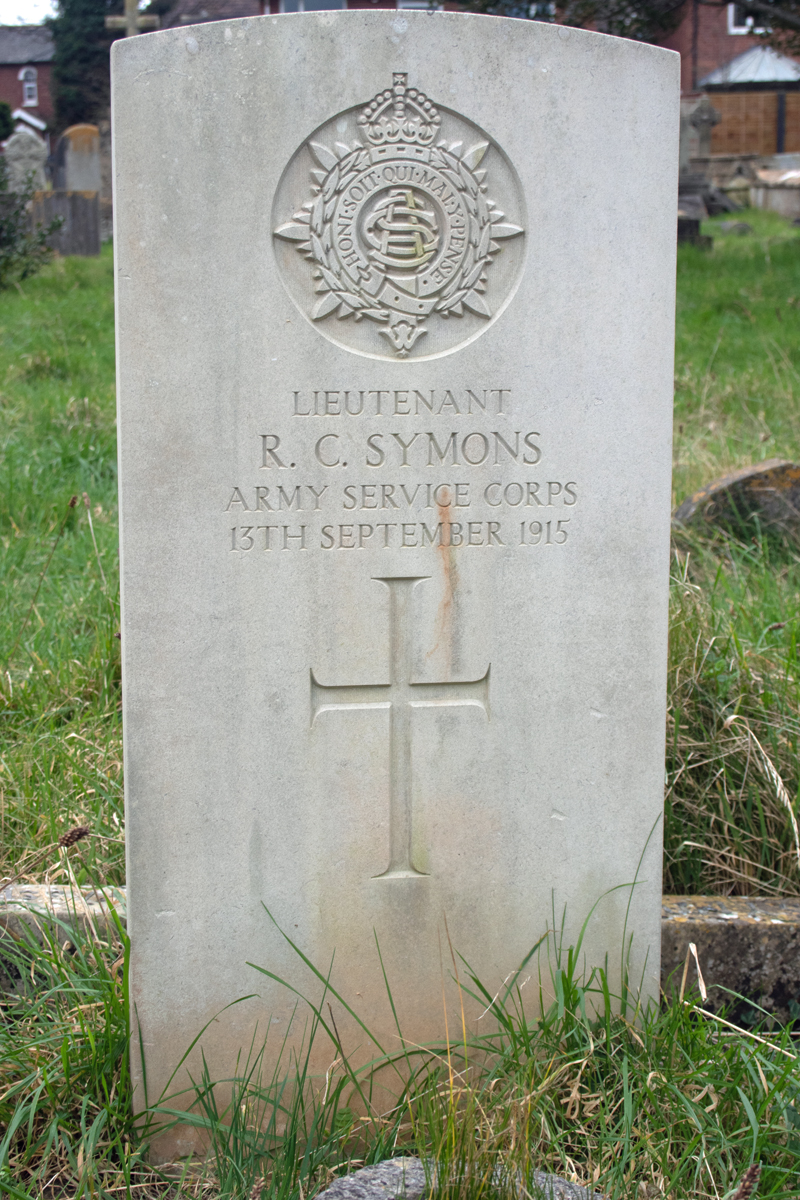Lieutenant Rudolph Symons | Death and Service