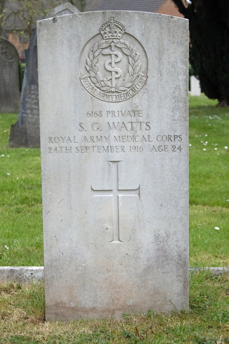 CWG: Private Sidney Watts | Death and Service