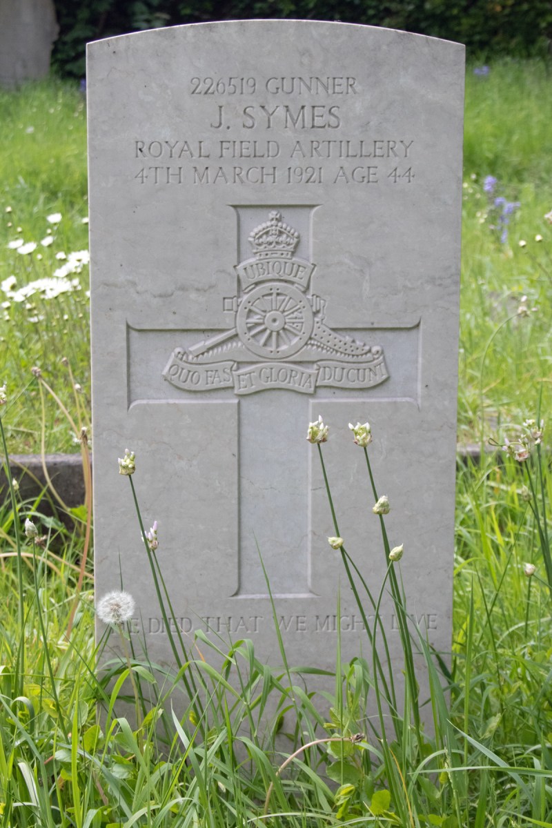 CWG: Gunner Joseph Symes | Death and Service