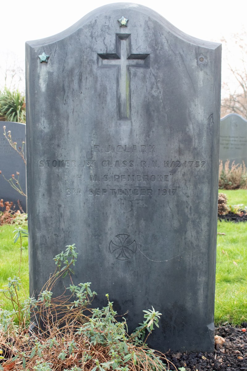 CWG: Stoker 1st Class Reginald Clark | Death and Service