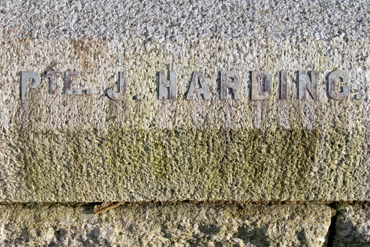 Private John Harding | Death and Service