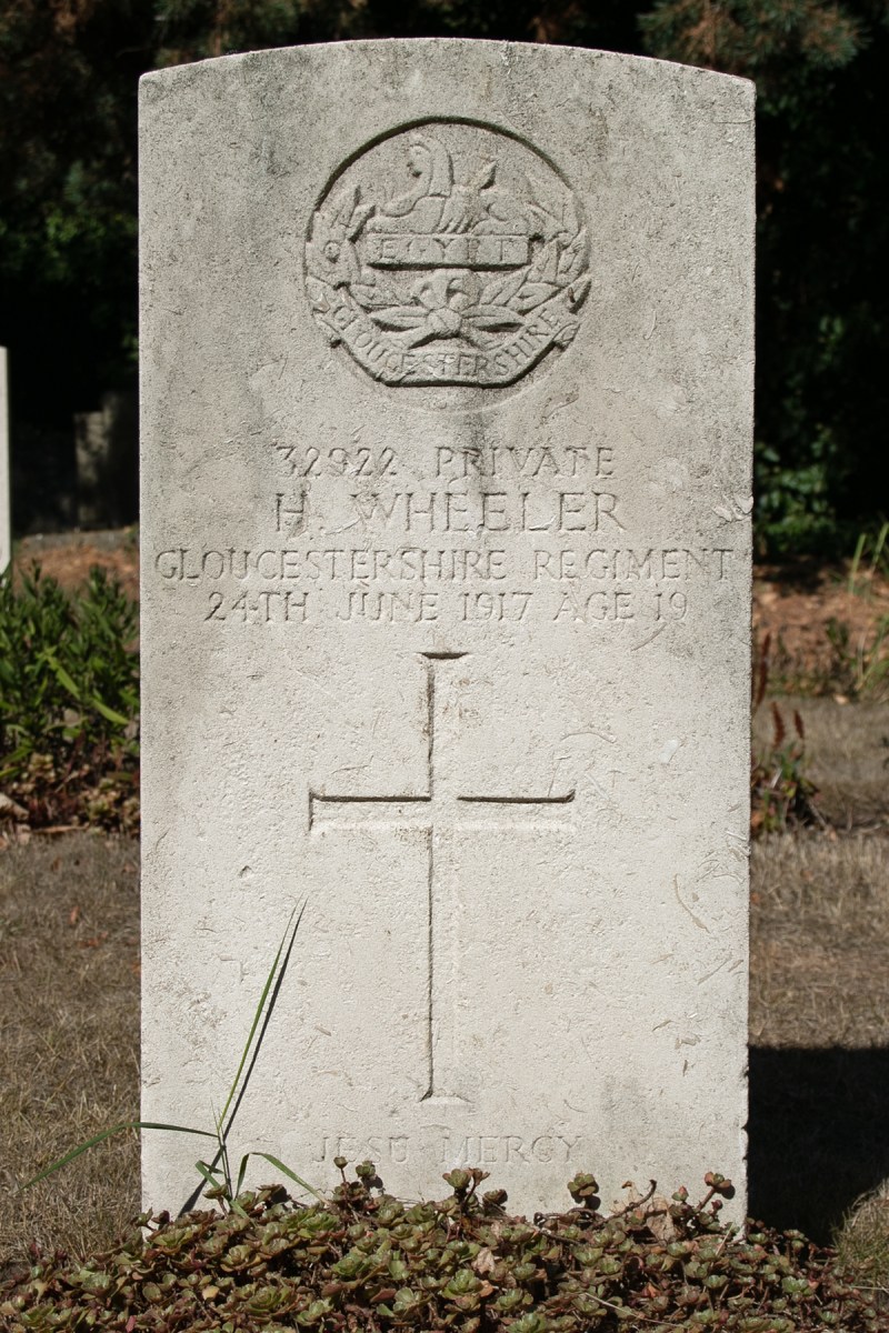 CWG: Private Harold Wheeler | Death and Service