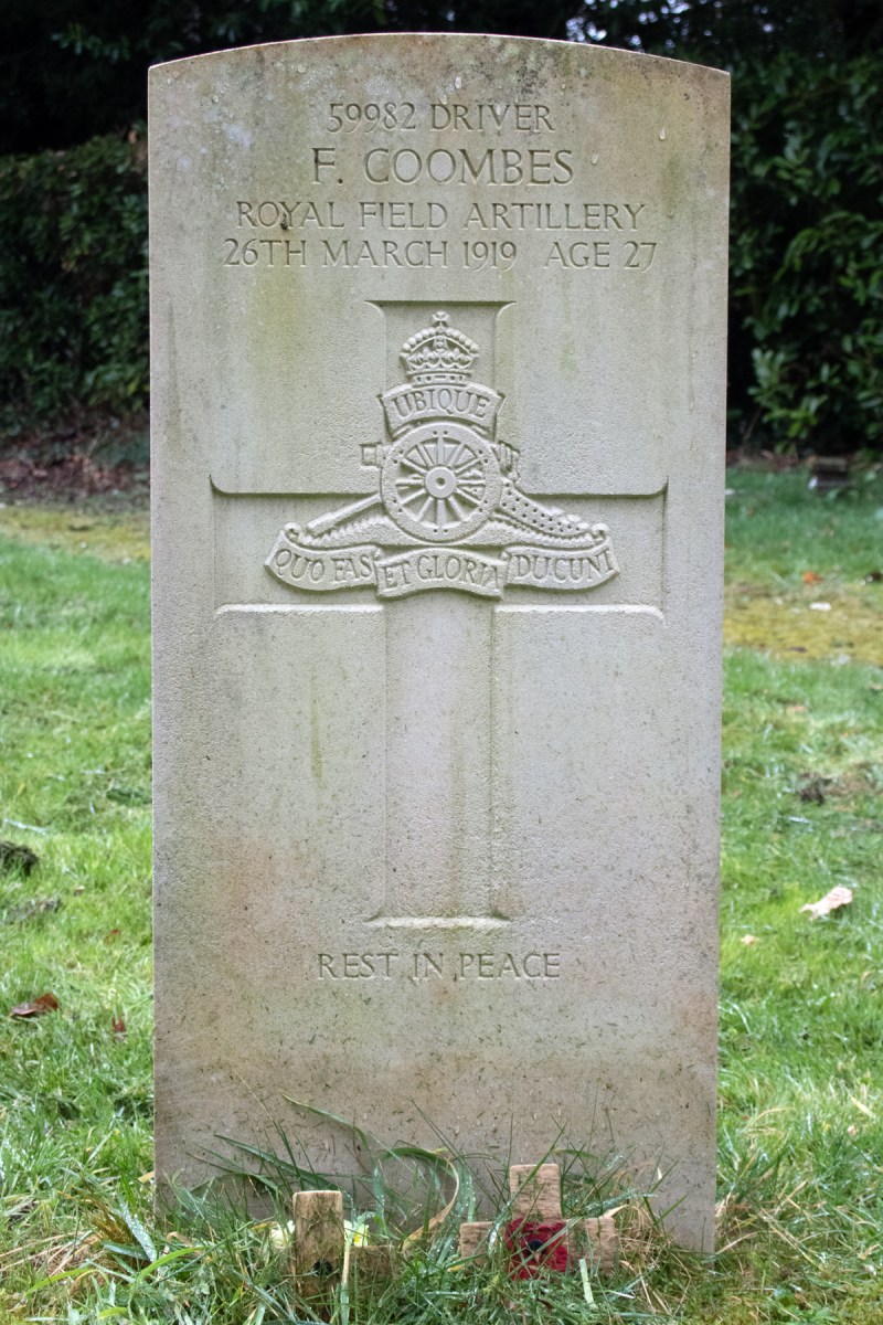 CWG: Driver Frederick Coombes | Death and Service