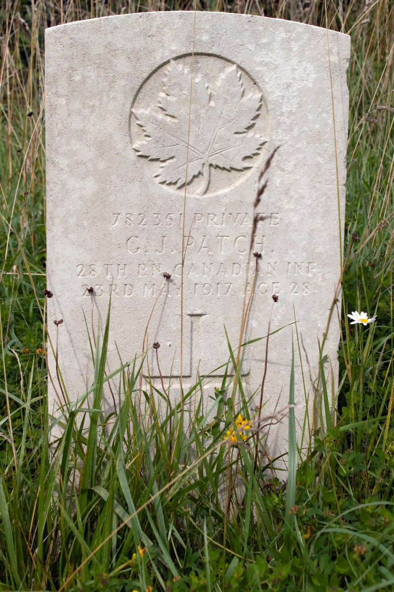 CWG: Private Gilbert Patch | Death and Service