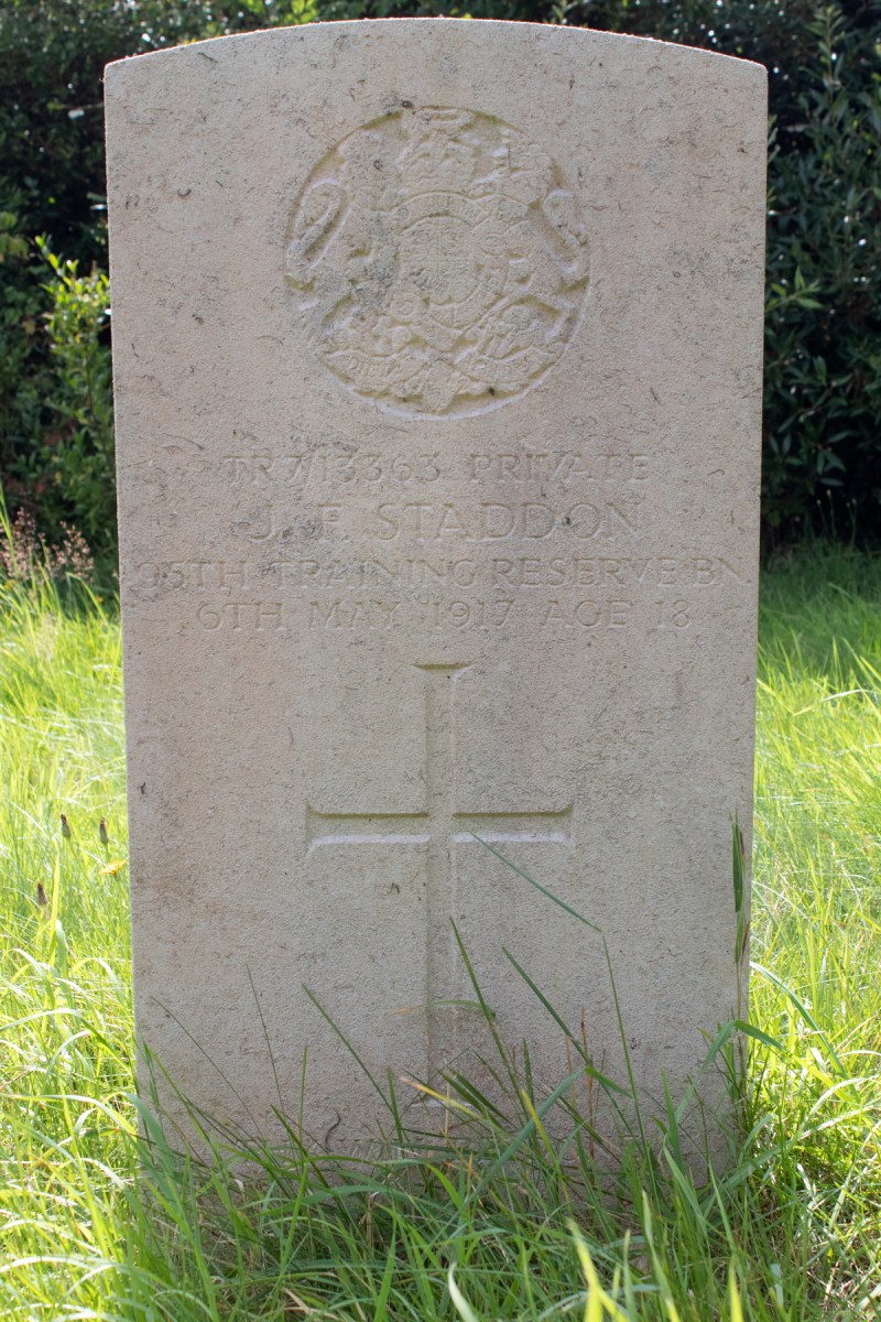 CWG: Private Joseph Staddon | Death and Service