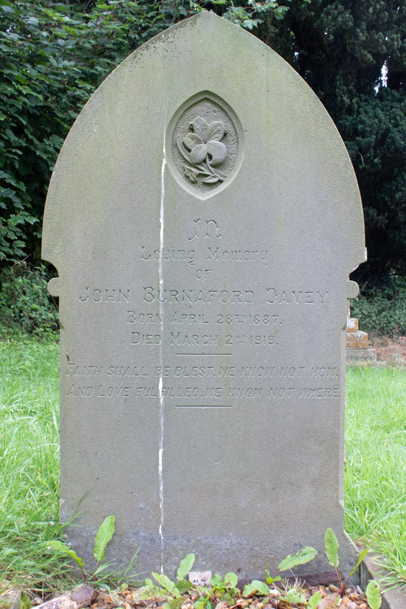 CWG: Lieutenant John Davey | Death and Service
