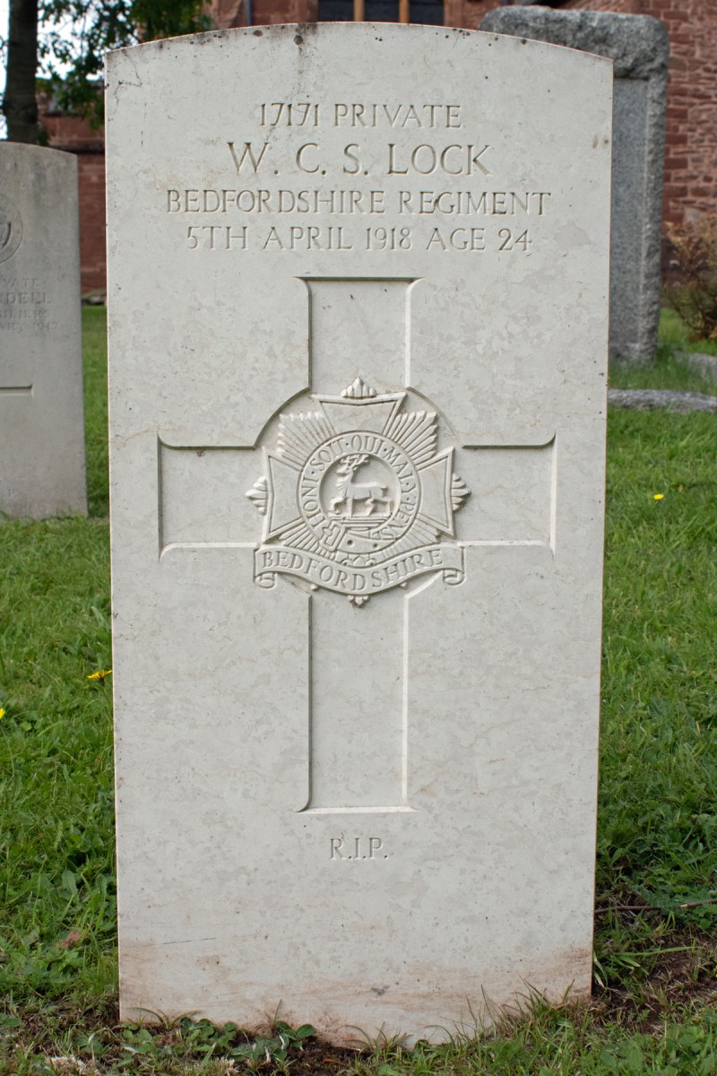 CWG: Private William Lock | Death and Service