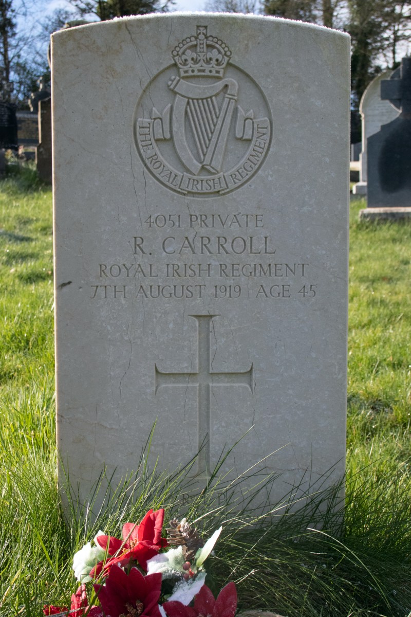 CWG: Private Robert Carroll | Death and Service