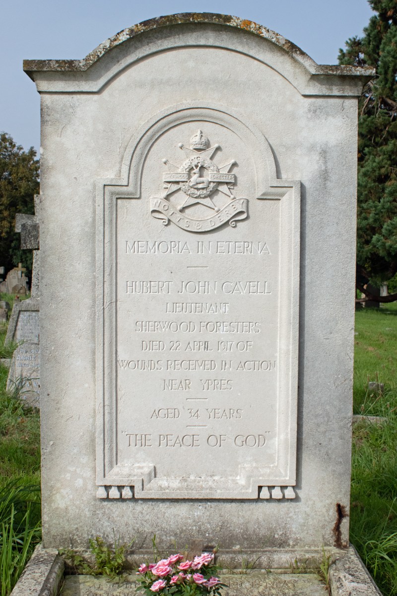 CWG: Lieutenant Hubert Cavell | Death and Service