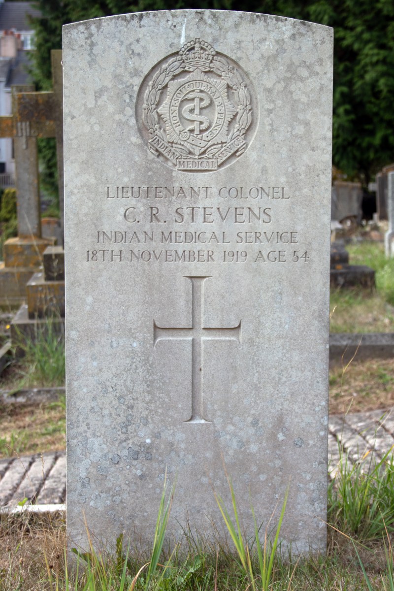 CWG: Lieutenant Colonel Cecil Stevens | Death and Service