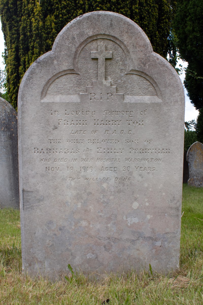 CWG: Private Frank Perryman | Death and Service