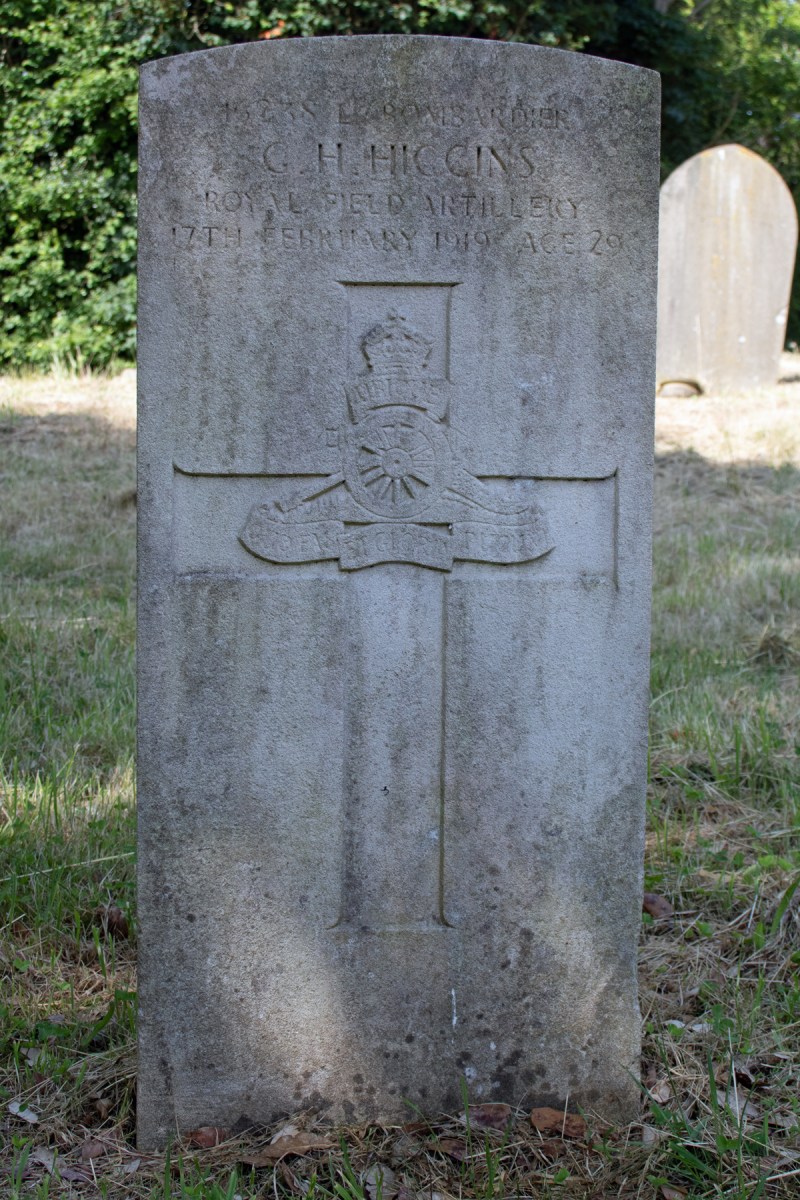 CWG: Lance Bombardier George Higgins | Death and Service