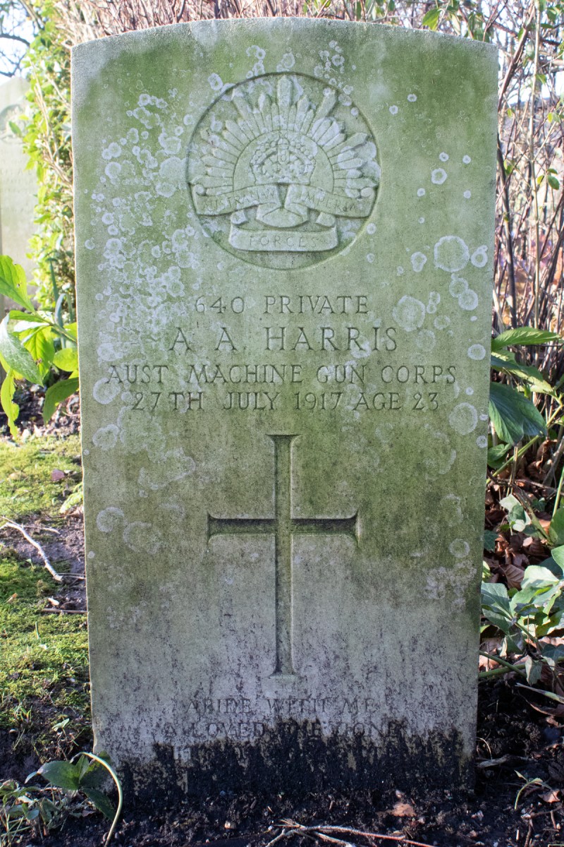 CWG: Private Albert Harris | Death and Service