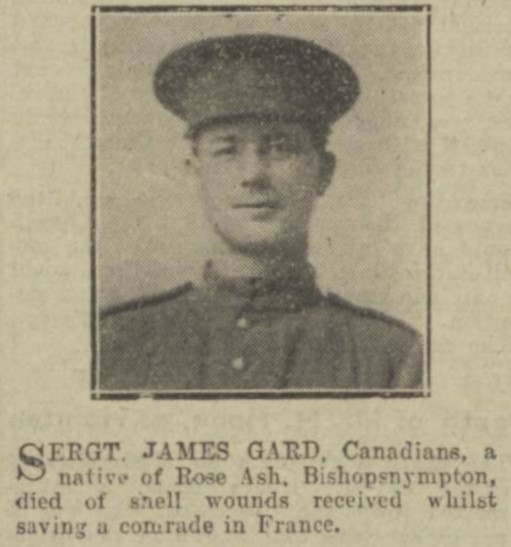 Sergeant James Gard | Death and Service