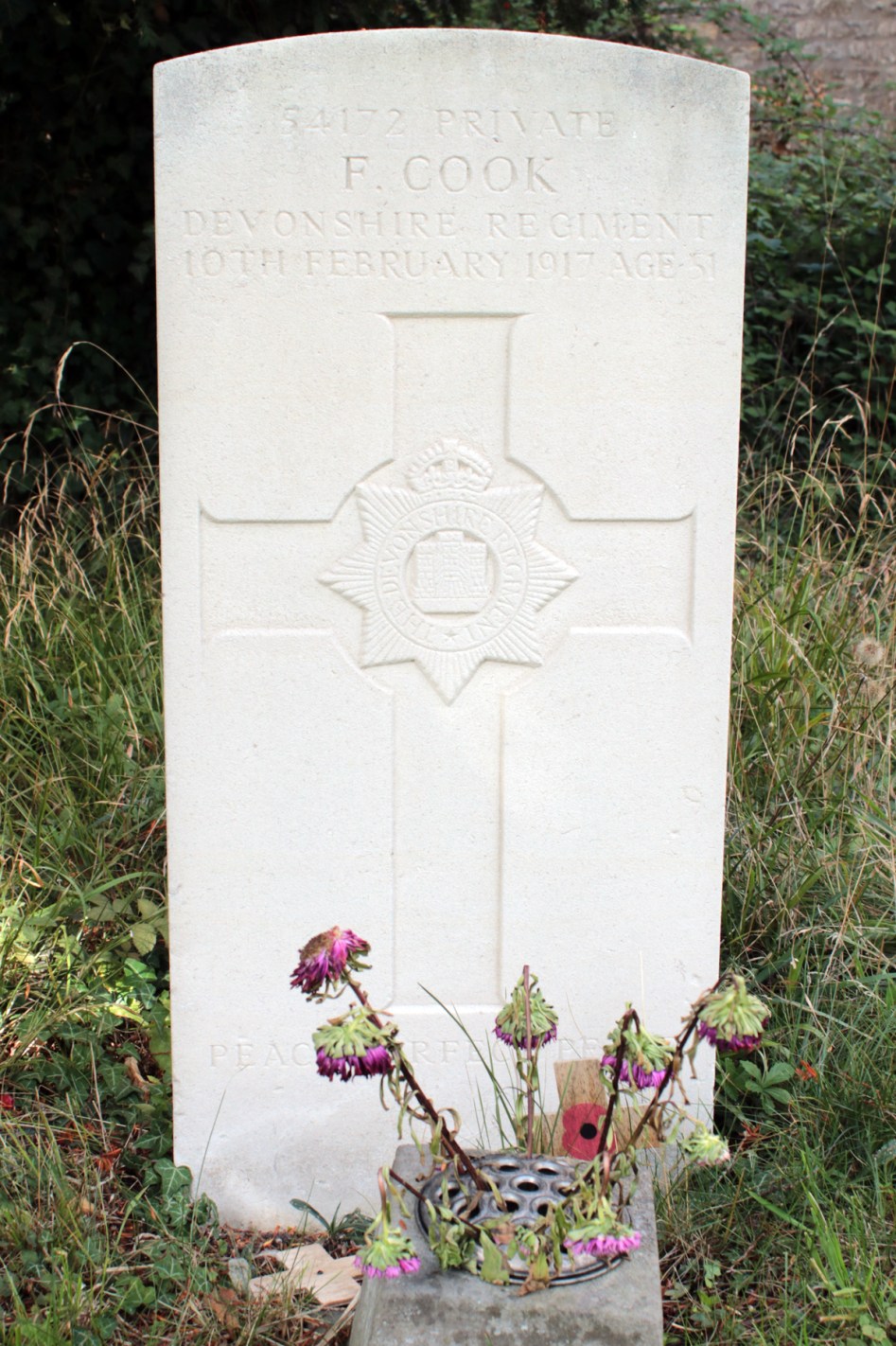 Private Frederick Cook | Death and Service