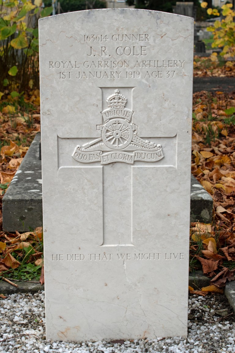 Gunner James Cole | Death and Service